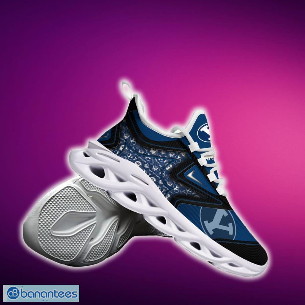 BYU Cougars Black And White Chunky Shoes NCAA Teams For Fans Running ...