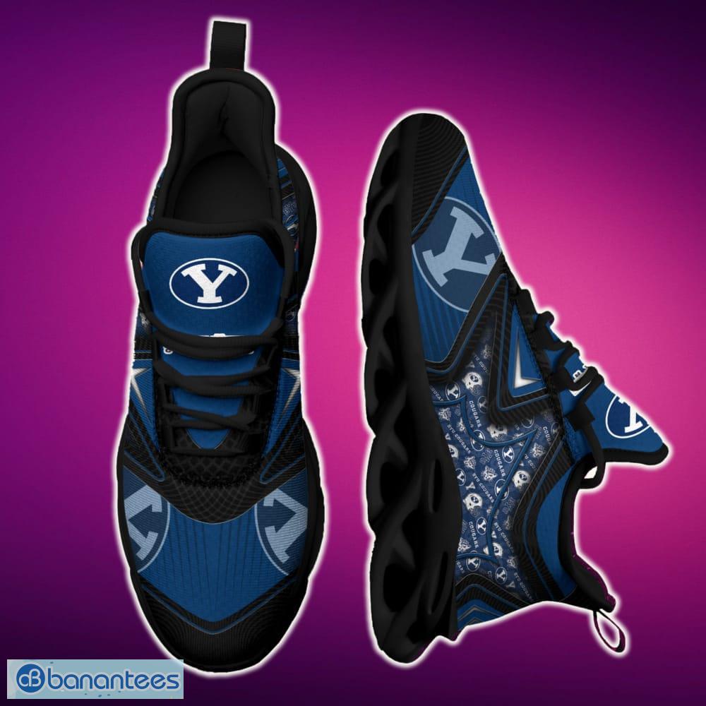 BYU Cougars Black And White Chunky Shoes NCAA Teams For Fans Running ...