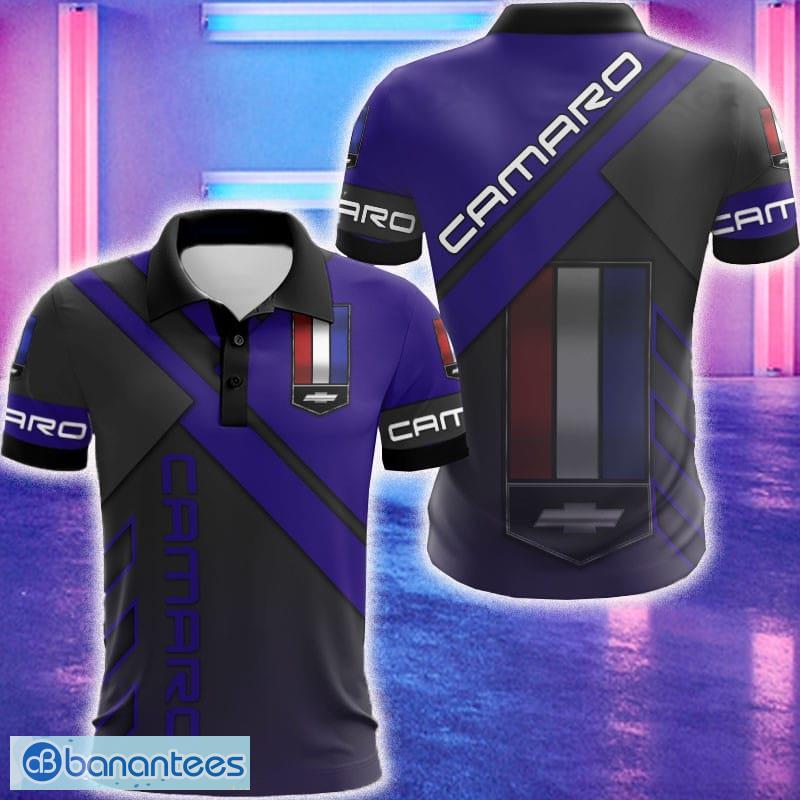 Chevrolet Camaro Car Racing Big Logo Polo Car Shirt - Banantees