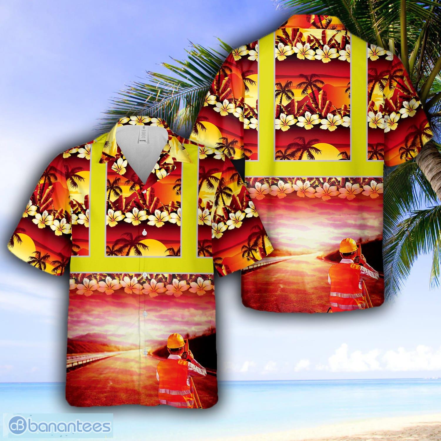 Civil Engineering Road Construction Hawaiian Shirt Vintage Gift - Banantees
