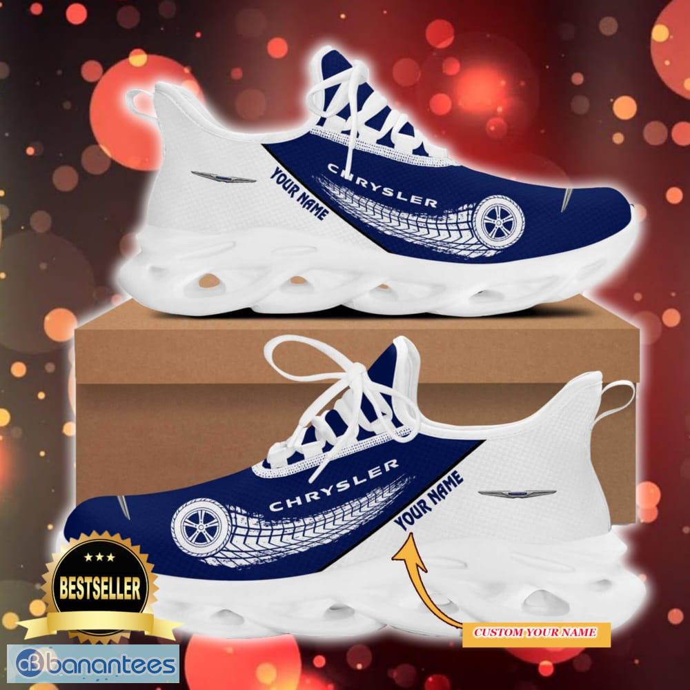 Custom Name Chrysler Car Shoes Ideas Running Sneakers Logo Car Max Soul ...