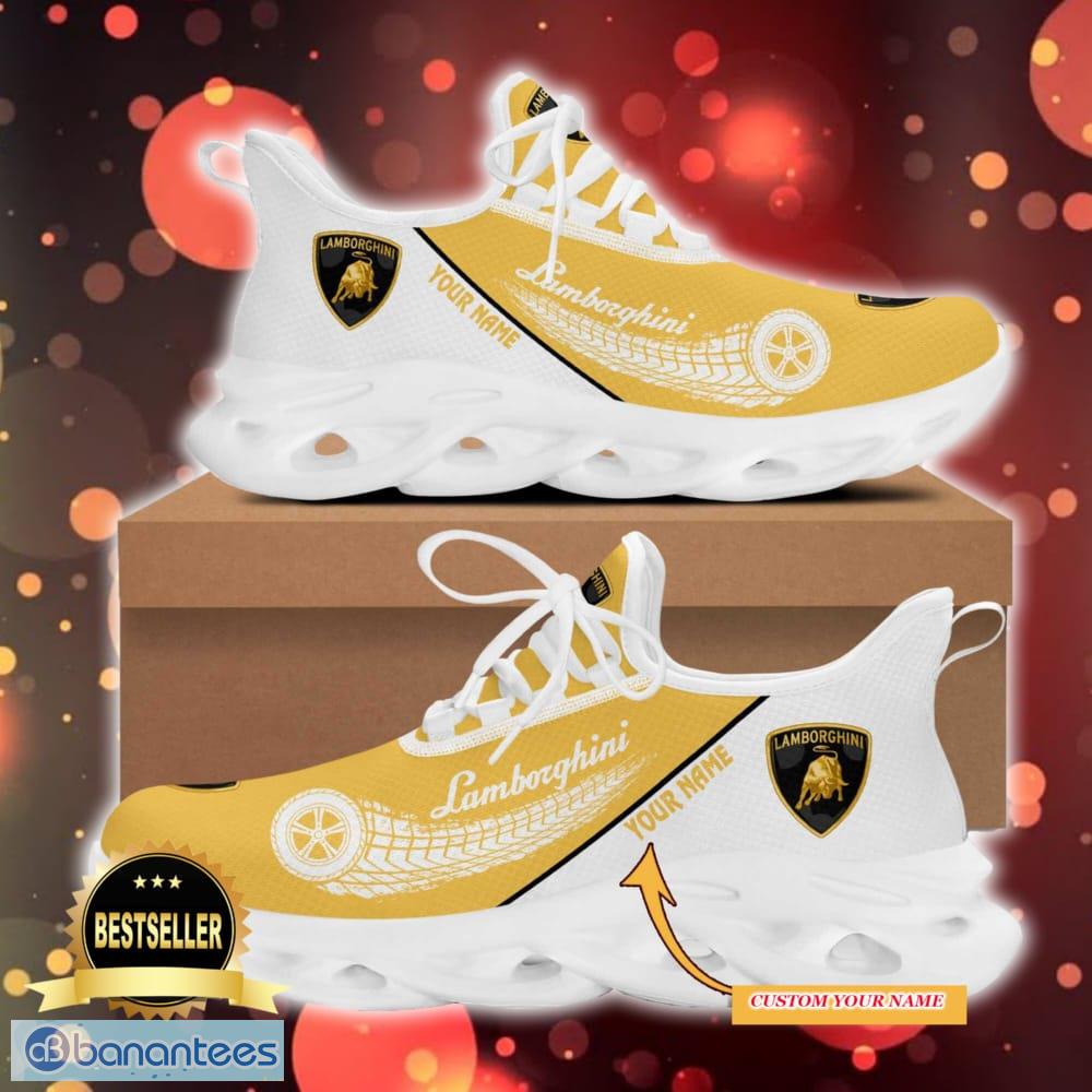 Custom Name Lamborghini Car Shoes Ideas Running Sneakers Logo Car Max ...
