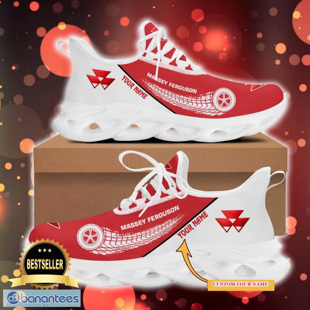 Custom Name Massey Ferguson Car Shoes Ideas Running Sneakers Logo Car ...
