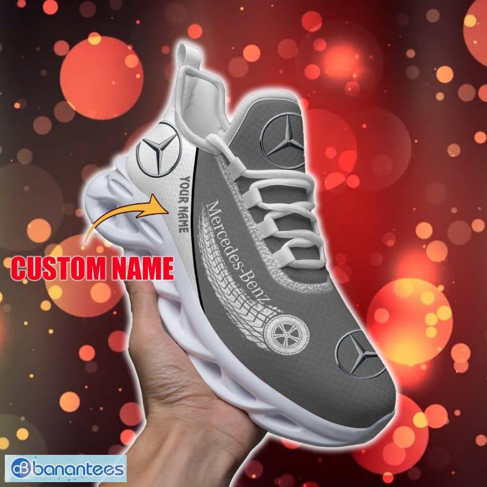 Custom Name Mercedes-Benz Car Shoes Ideas Running Sneakers Logo Car Max ...