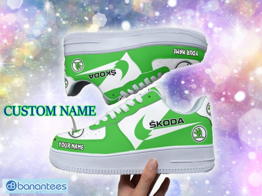 Custom Name Skoda Auto Logo Car Air Force 1 Shoes Gift Fans Sneakers ...