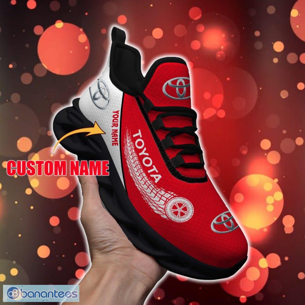 Custom Name Toyota Car Shoes Ideas Running Sneakers Logo Car Max Soul ...