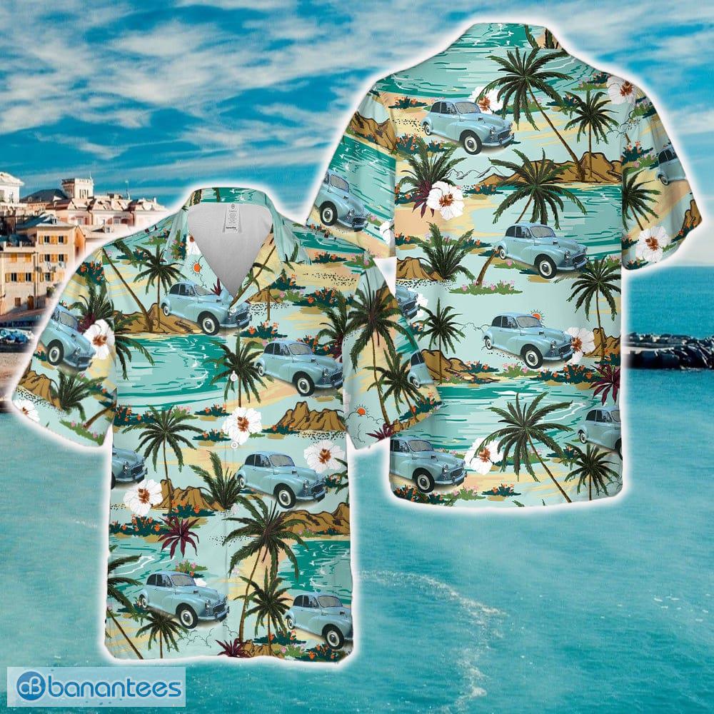 Morris Minor 1000 1962 (Pale Blue) Hawaiian Shirt Vintage Gift - Banantees