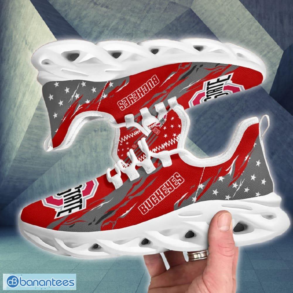 Ohio State Buckeyes Stars and Stripes Max Soul Shoes Emblem Gift Fans ...