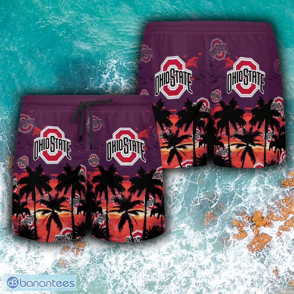 Ohio State Coconut Tree Pacific Brand New Beach Hawaiian Shirt And ...