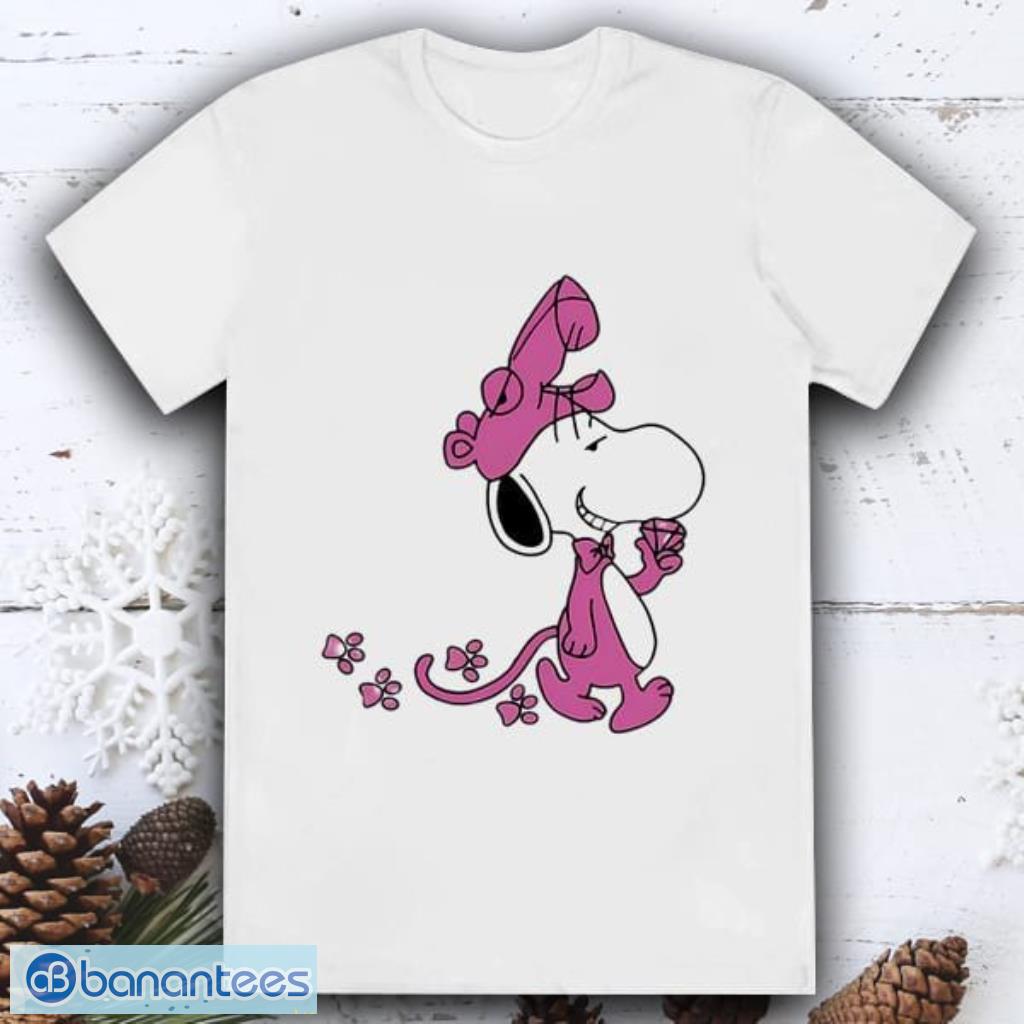 Peanuts Snoopy Breast Cancer Awareness Funny Cute Snoopy Shirt - Banantees