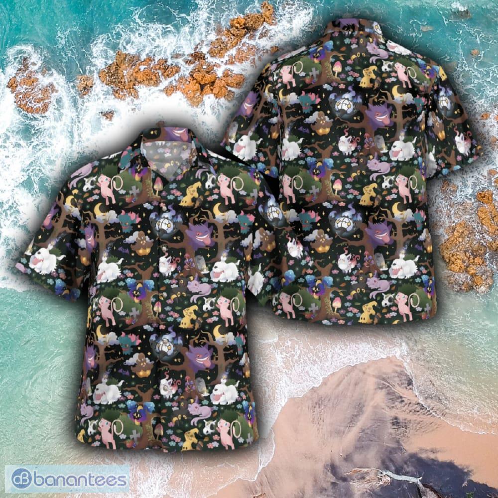 Spooky Cottagecore Pokemon Seamless Traditional Brand AOP Hawaiian ...