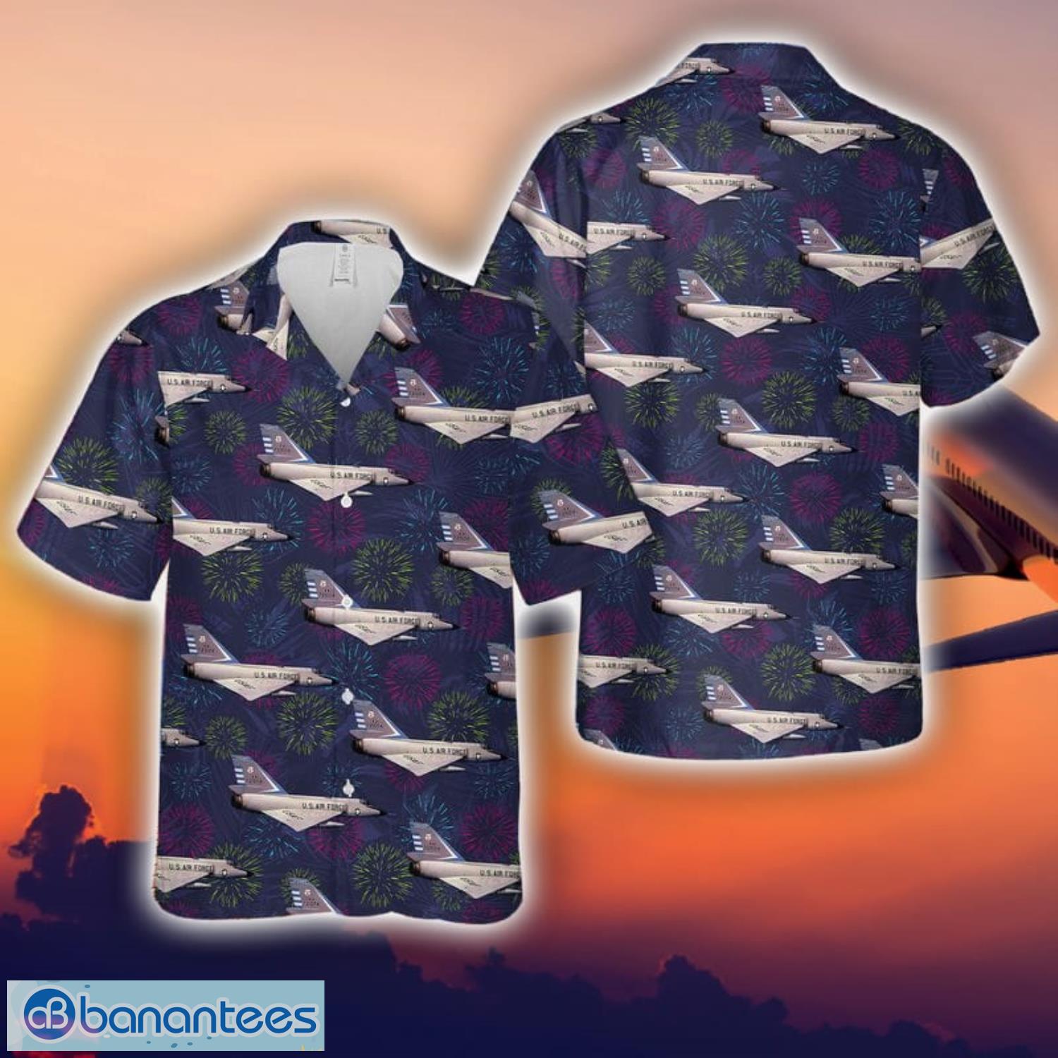 US Air Force Convair F-106 Delta Dart 4th Of July Aloha Hawaiian Shirt ...