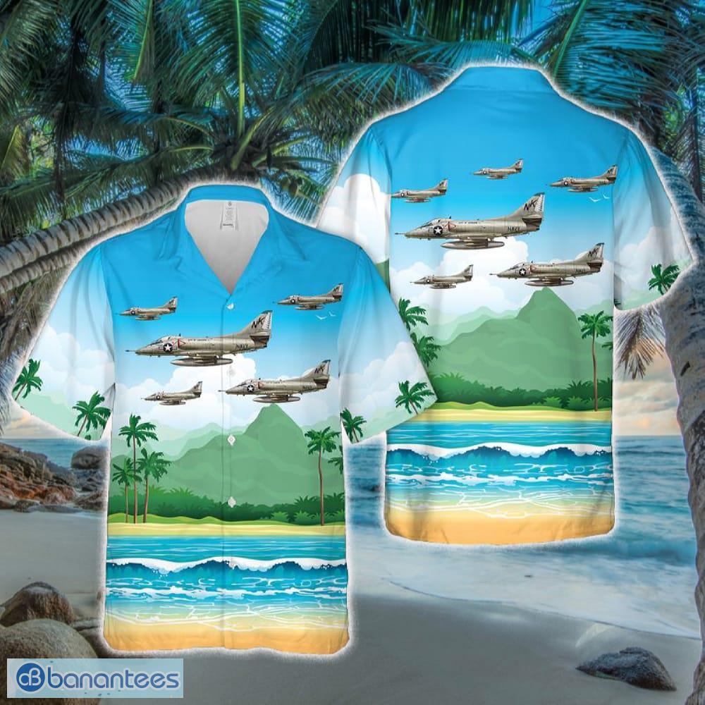 U.S Navy VA-146 A-4 Skyhawk Hawaiian Shirt Tropical Summer - Banantees