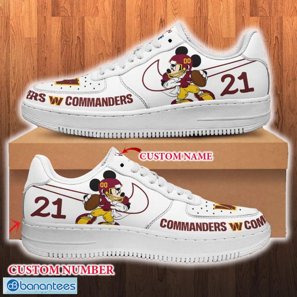 Washington Commanders Air Force Sneakers Custom Number And Name For ...