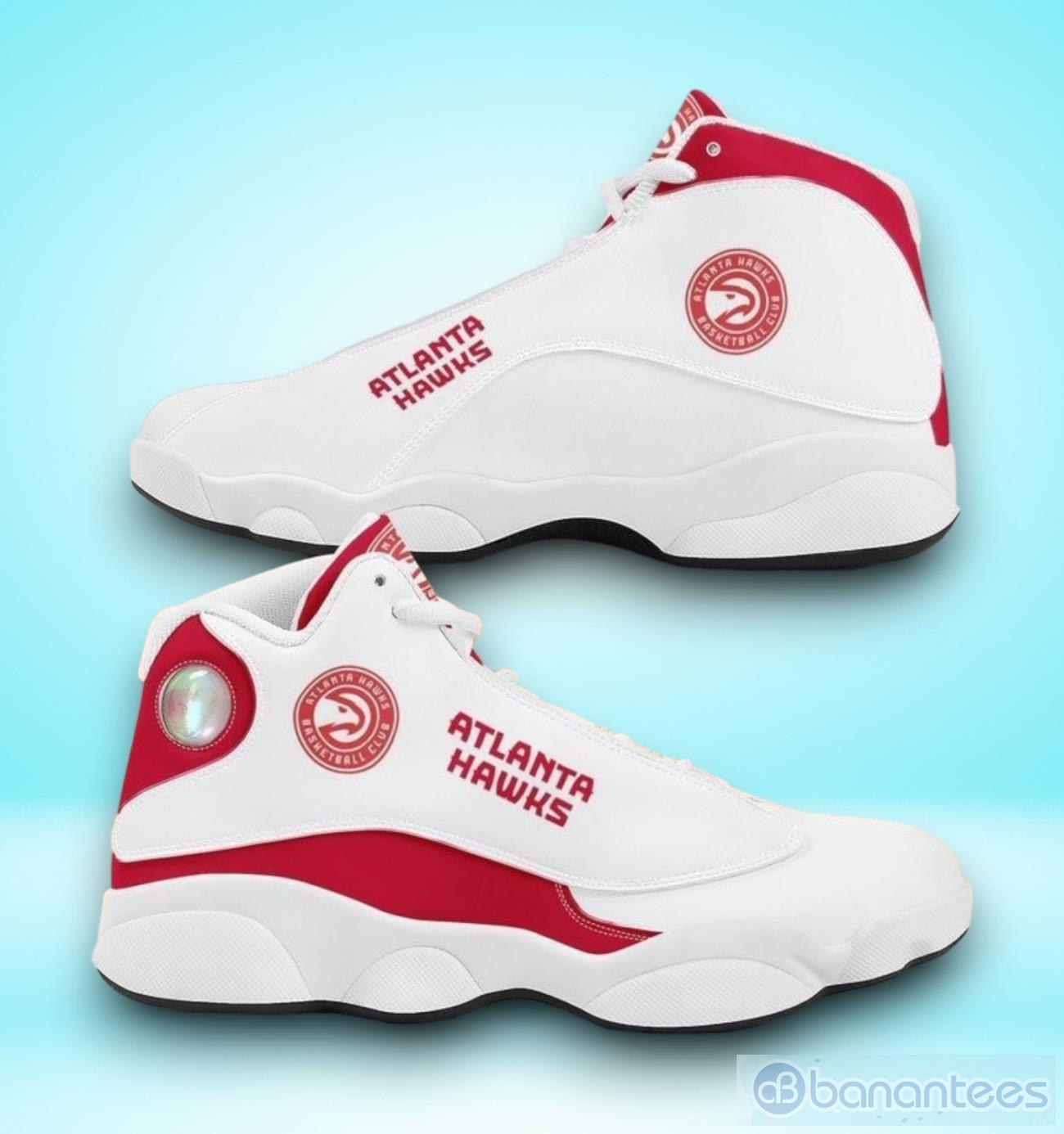 Atlanta Hawks Nba Football Team Air Jordan 13 Sneaker Shoes - Banantees