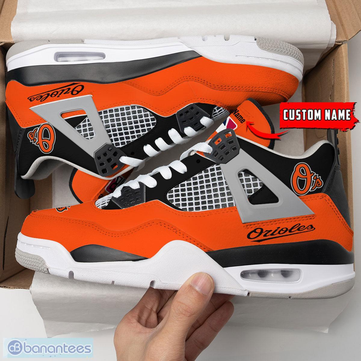 Baltimore Orioles Personalized Air Jordan 4 sneakers Influence For Men ...