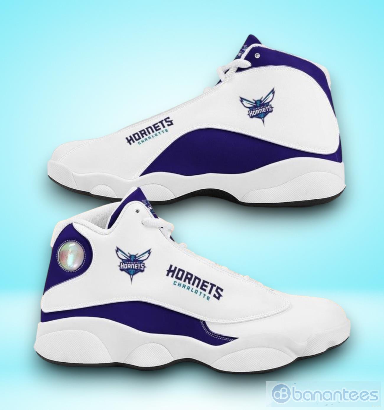 Charlotte Hornets Nba Football Team Air Jordan 13 Sneaker Shoes - Banantees