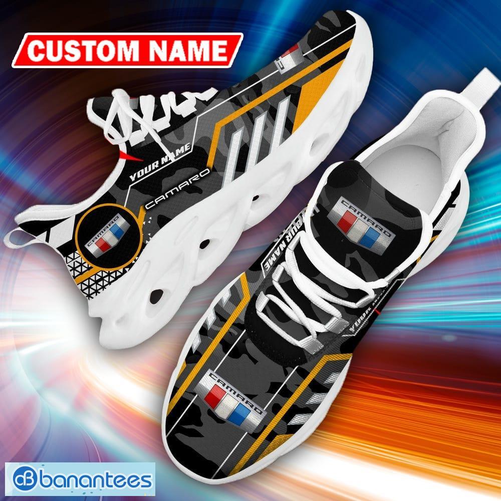 Chevrolet Camaro Logo Camo Black Chunky Sneakers Car Racing Motorcycle ...