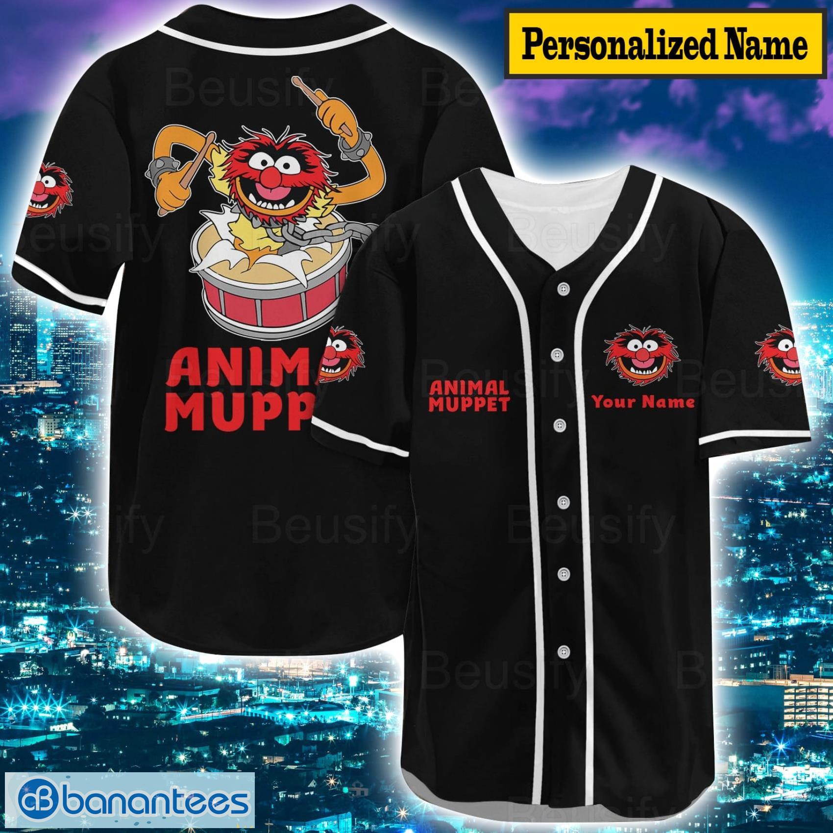 Custom Name The Muppet Baseball Jersey, Animal Muppet Shirt, Muppet ...