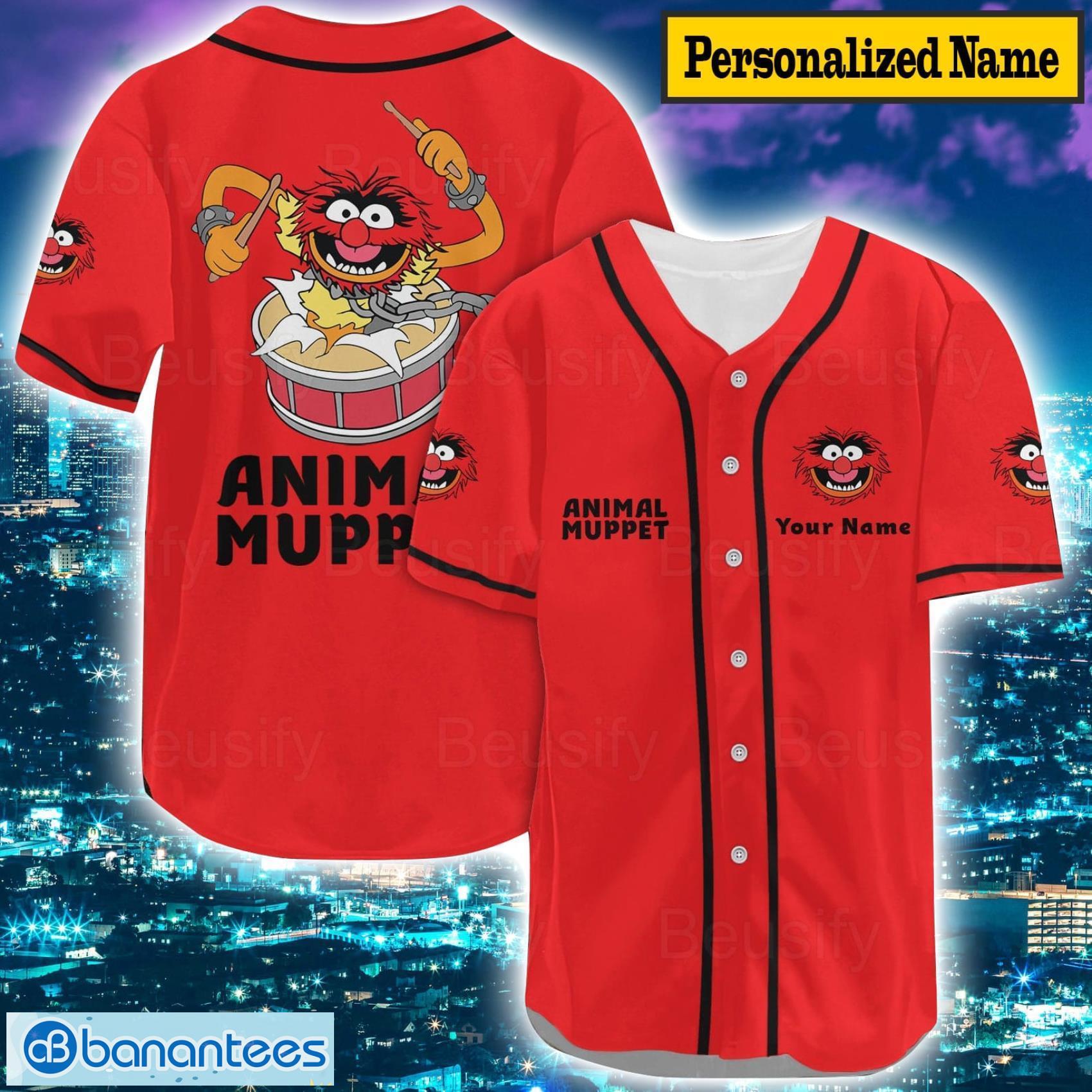 Custom Name The Muppet Baseball Jersey, Animal Muppet Shirt, Muppet ...