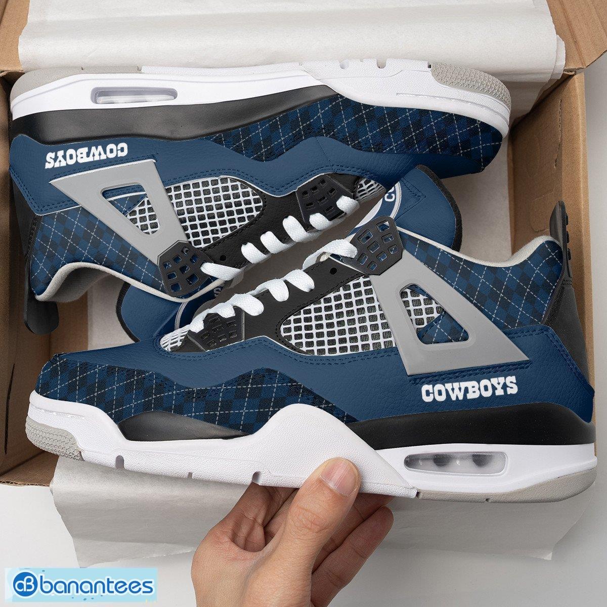 Dallas Cowboys Air Jordan 4 sneakers Emblem For Men Women Fans - Banantees