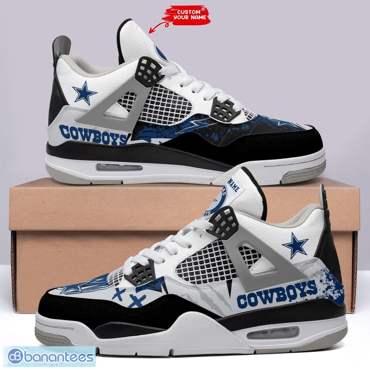 Dallas Cowboys Personalized Air Jordan 4 sneakers Empower For Men Women ...