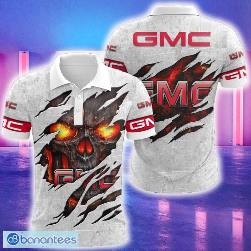 GMC Car Skull Awakens Logo Golf Polo Car Shirt - Banantees