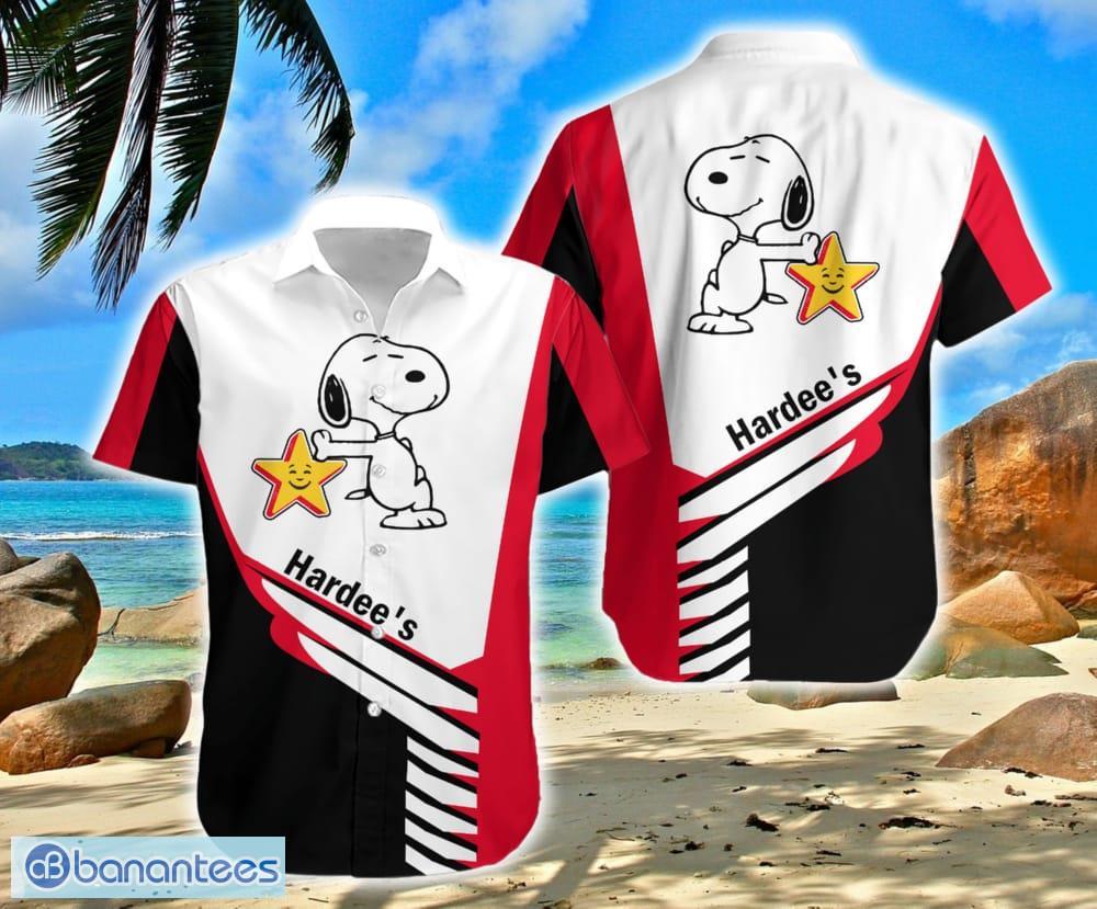 Hardee's Logo Brand Snoopy Hawaiian Shirt Gift Summer - Banantees