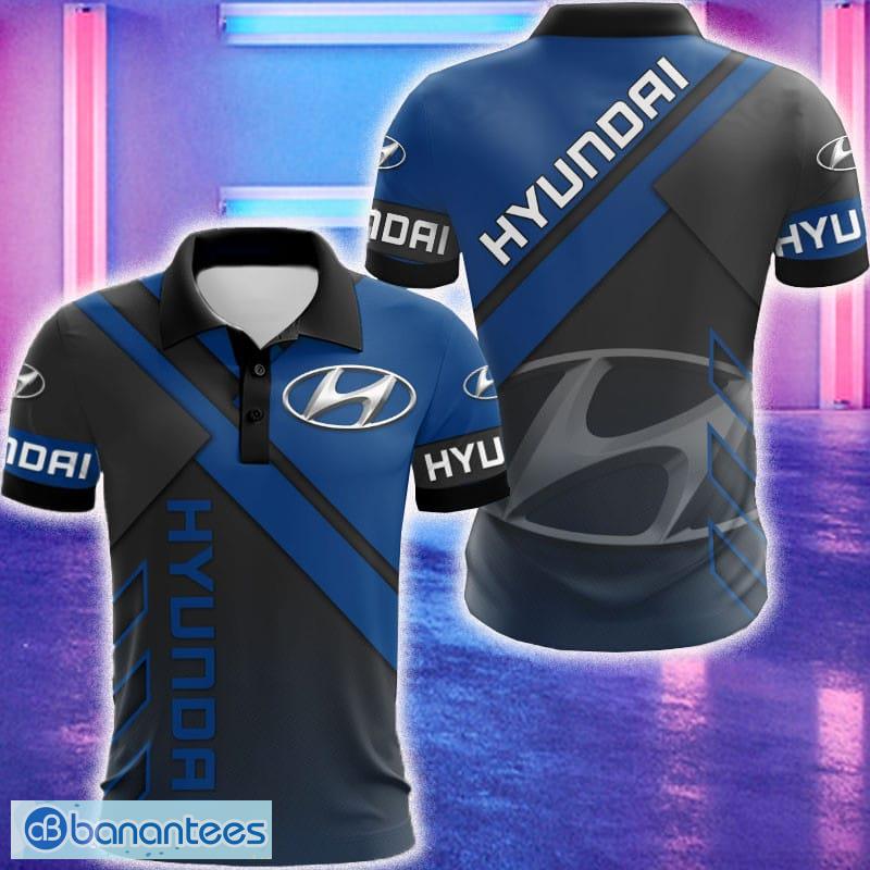 Hyundai Car Racing Big Logo 3D Golf Polo Shirt For Men And Women ...