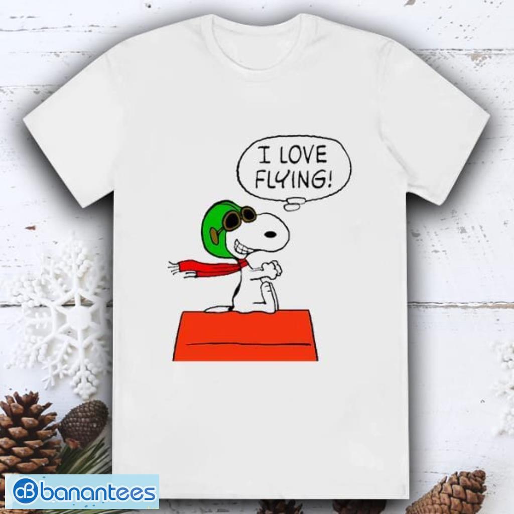 I Love Flying Peanuts Snoopy Flying Ace Shirt - Banantees