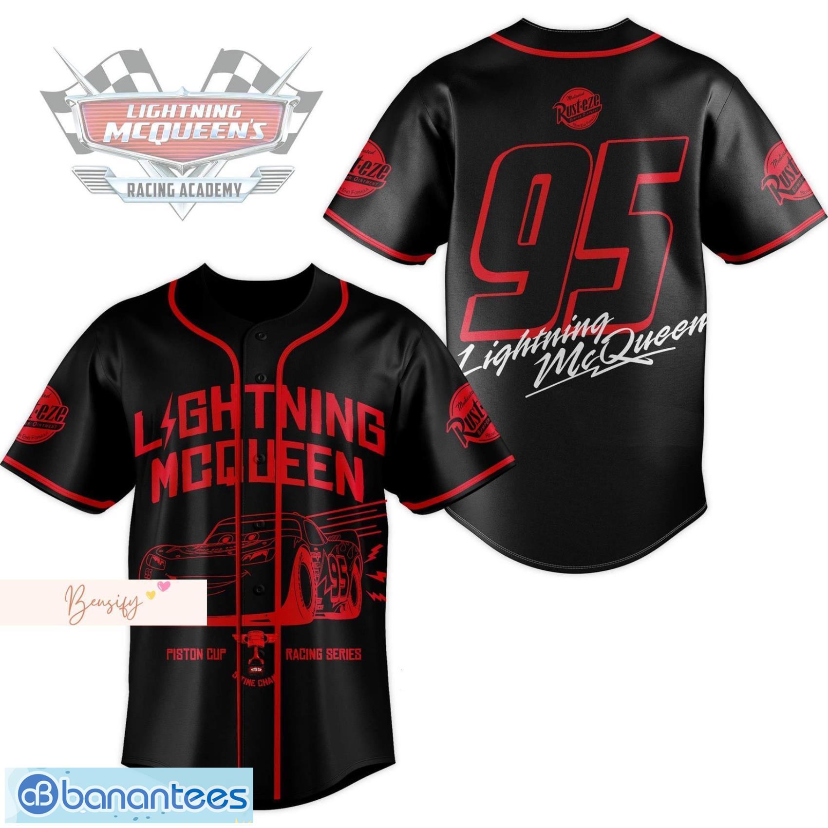 Lightning Mcqueen Jersey, Mcqueen Baseball Jersey - Banantees