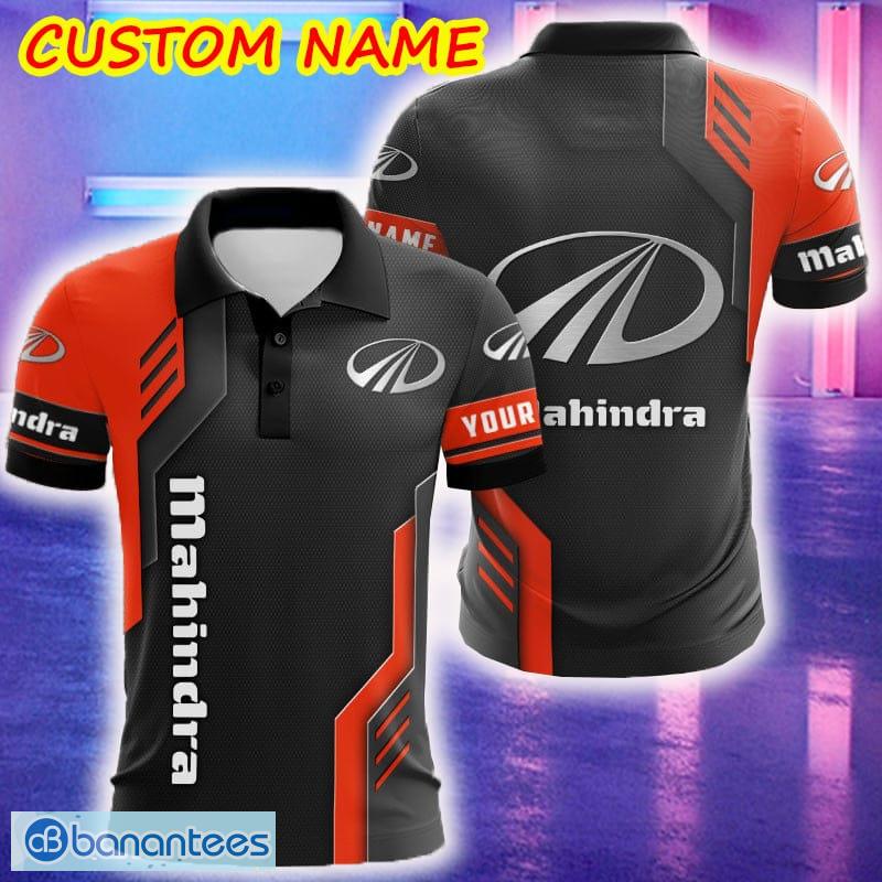 Mahindra Logo Car Truck And Motorcycle Polka Dot Leather Golf Polo ...