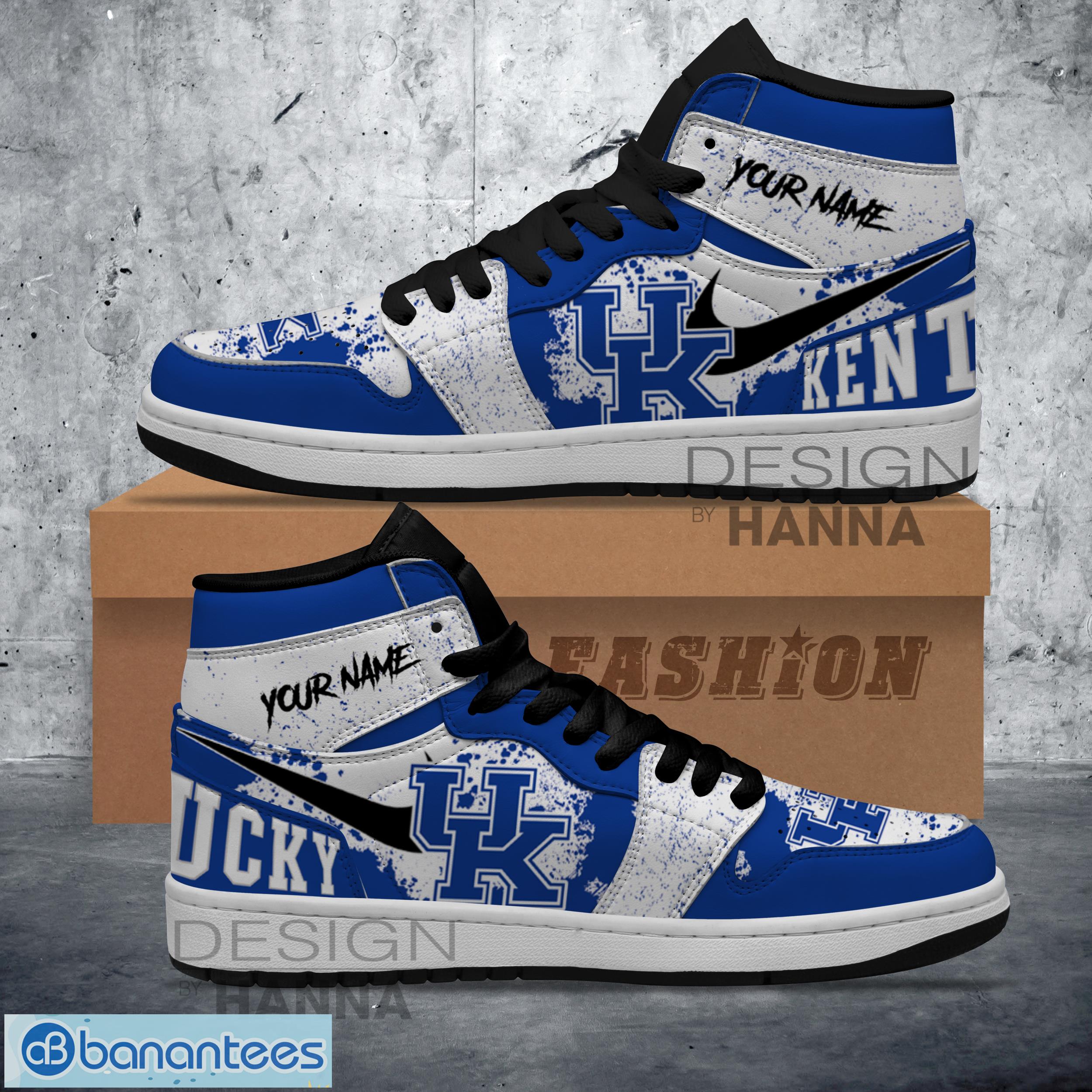 NCAA Kentucky Wildcats Custom Name Paint Splash Texture Air Jordan ...
