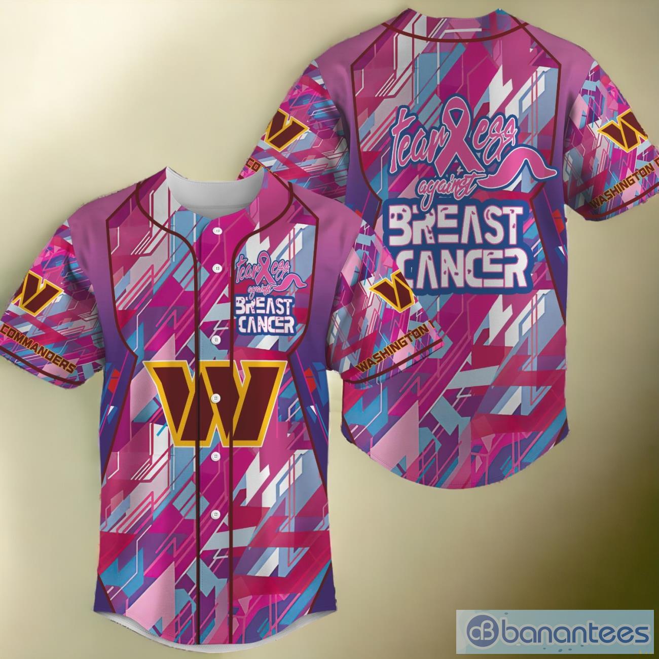NFL Washington Commanders Pink Can Fearless Again Breast Cancer ...