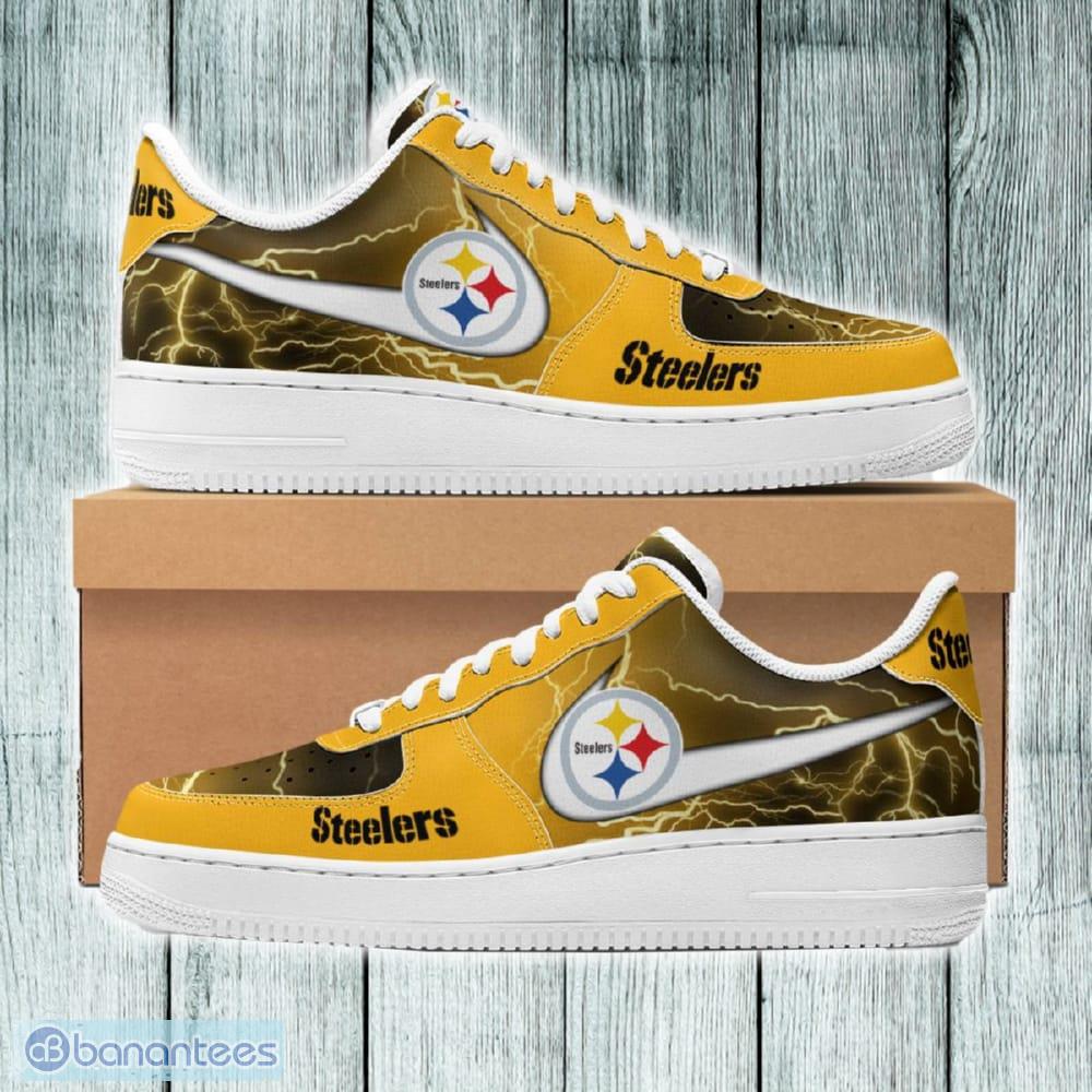 Pittsburgh Steelers Thunder Lightning Air Force 1 Shoes Limited Edition ...