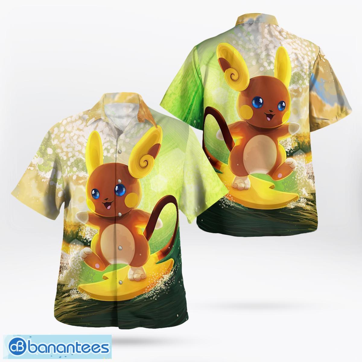 PKM Alola Raichu Beach Set 3D Hawaiian Shirt And Short Gift Beach ...