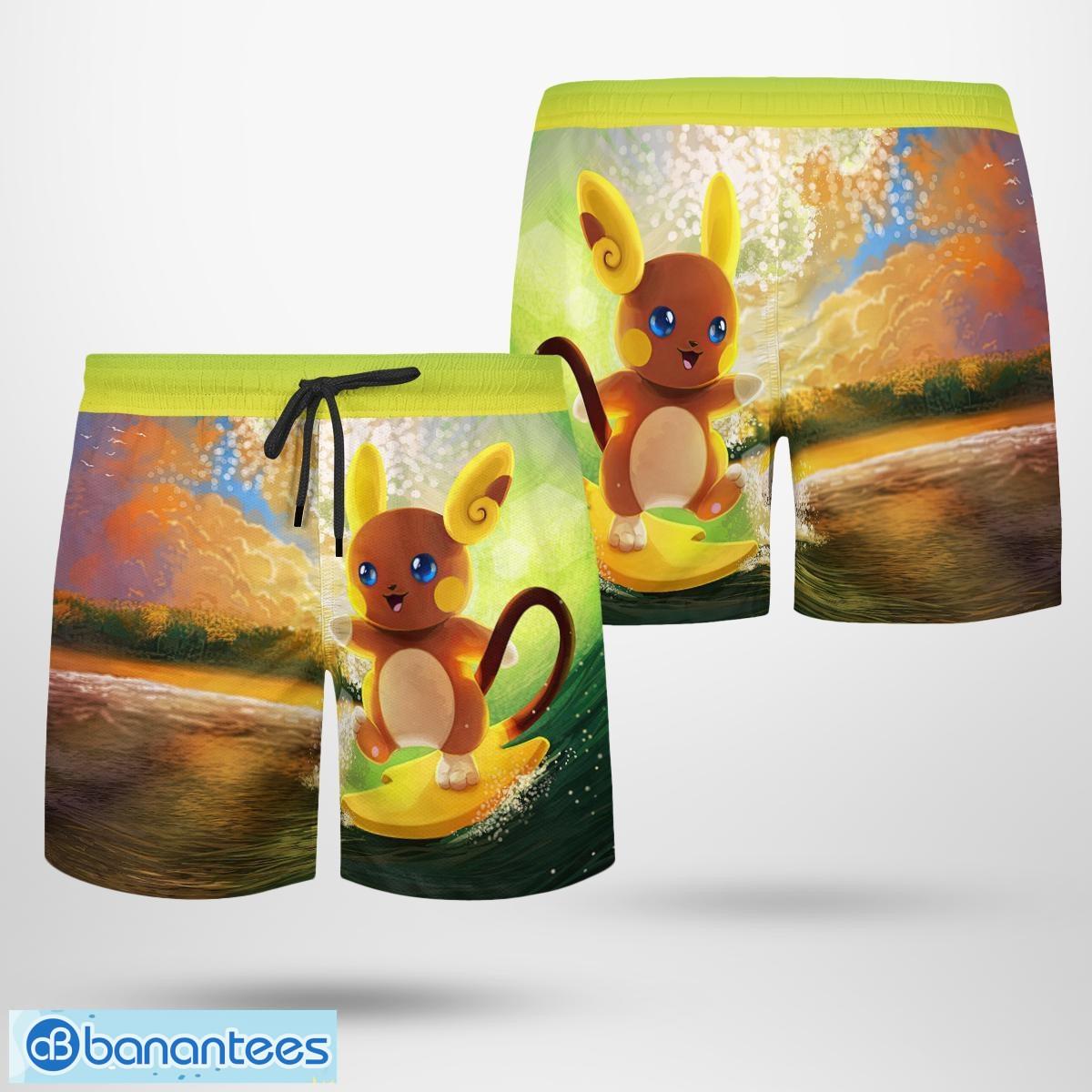 PKM Alola Raichu Beach Set 3D Hawaiian Shirt And Short Gift Beach ...