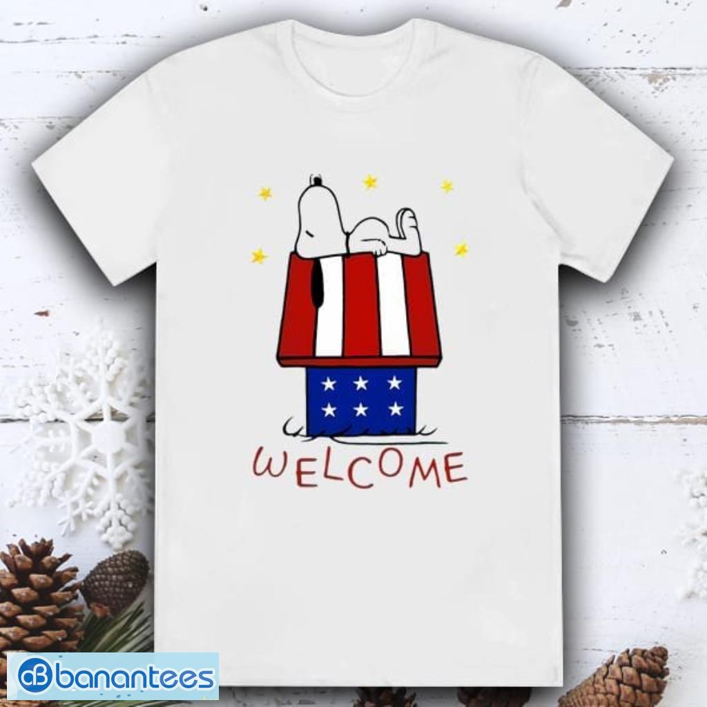Snoopy House Flag Patriotic Welcome Shirt - Banantees