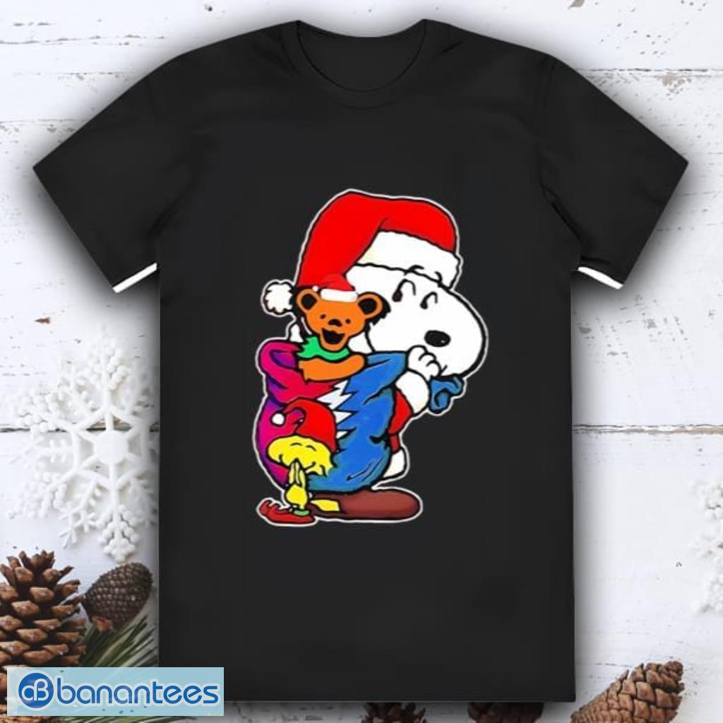 Snoopy Woodstock And Bear Grateful Dead Merry Christmas Shirt - Banantees