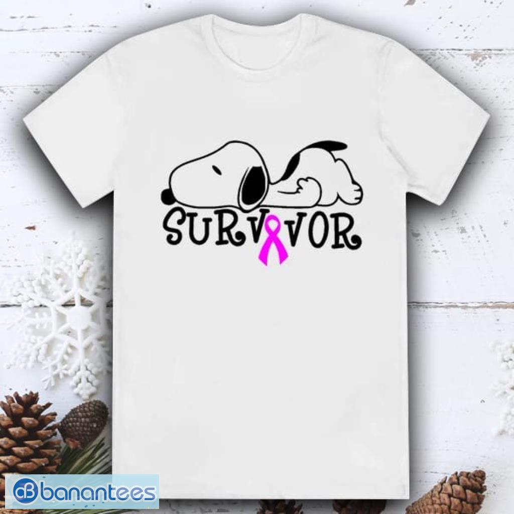 Survivor Breast Cancer Awareness Snoopy T Shirt - Banantees