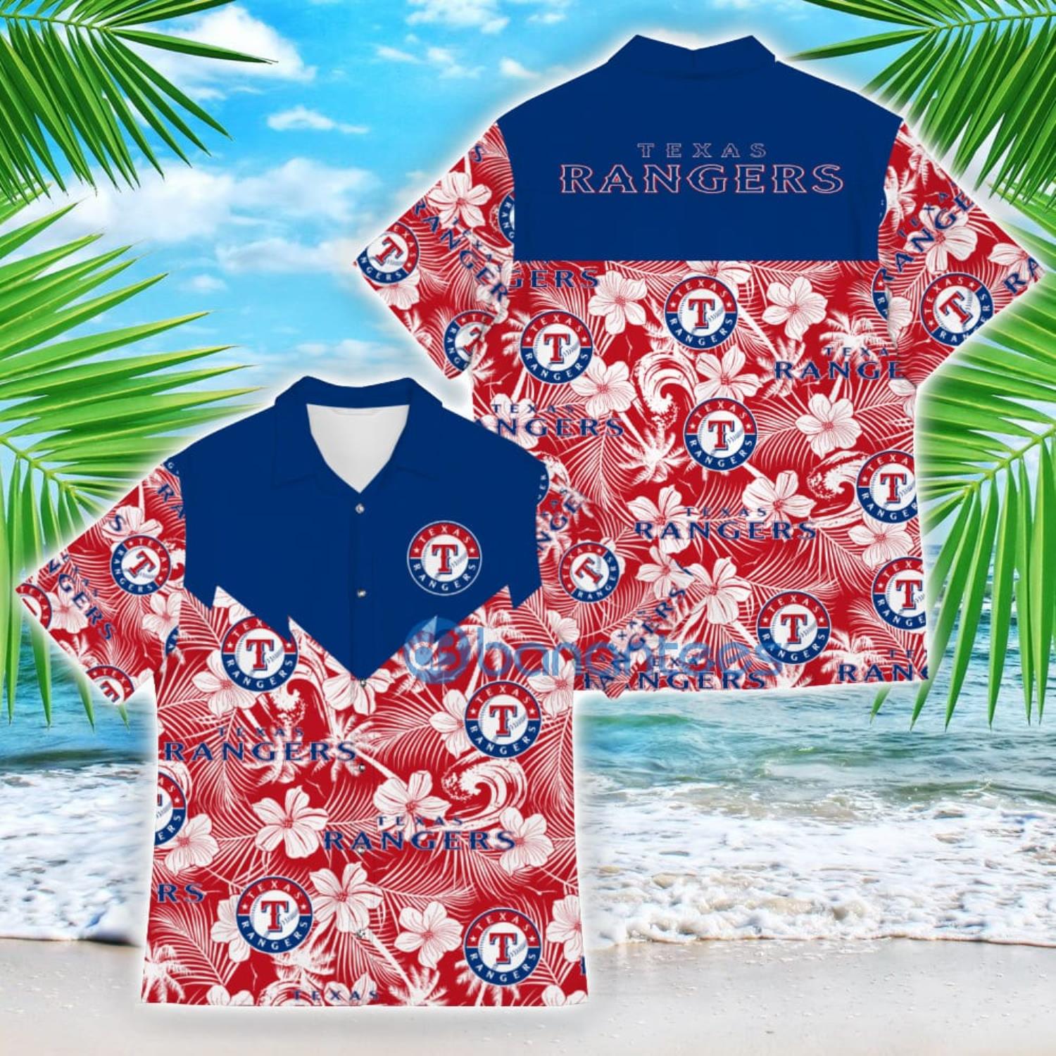 Texas Rangers Tropical Beach Tree Baseball American Aloha Hawaiian ...