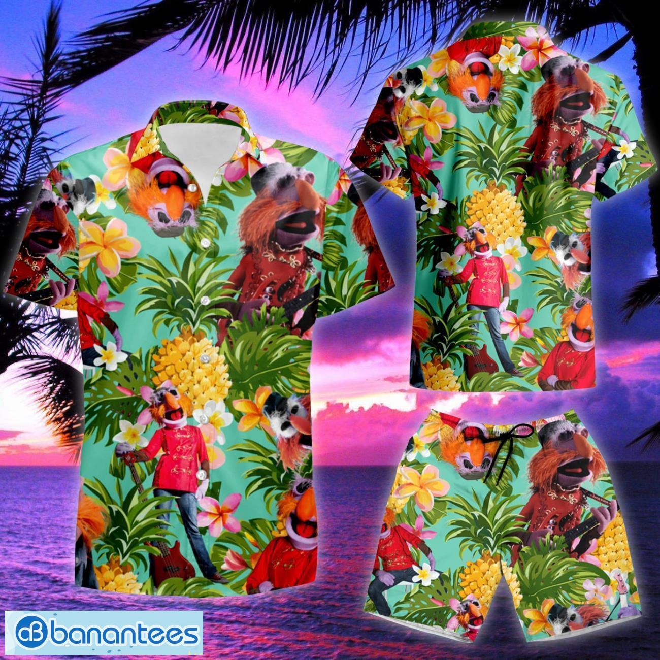 The Muppet Show Floyd Pepper Tropical Hawaiian Shirt And Short - Banantees