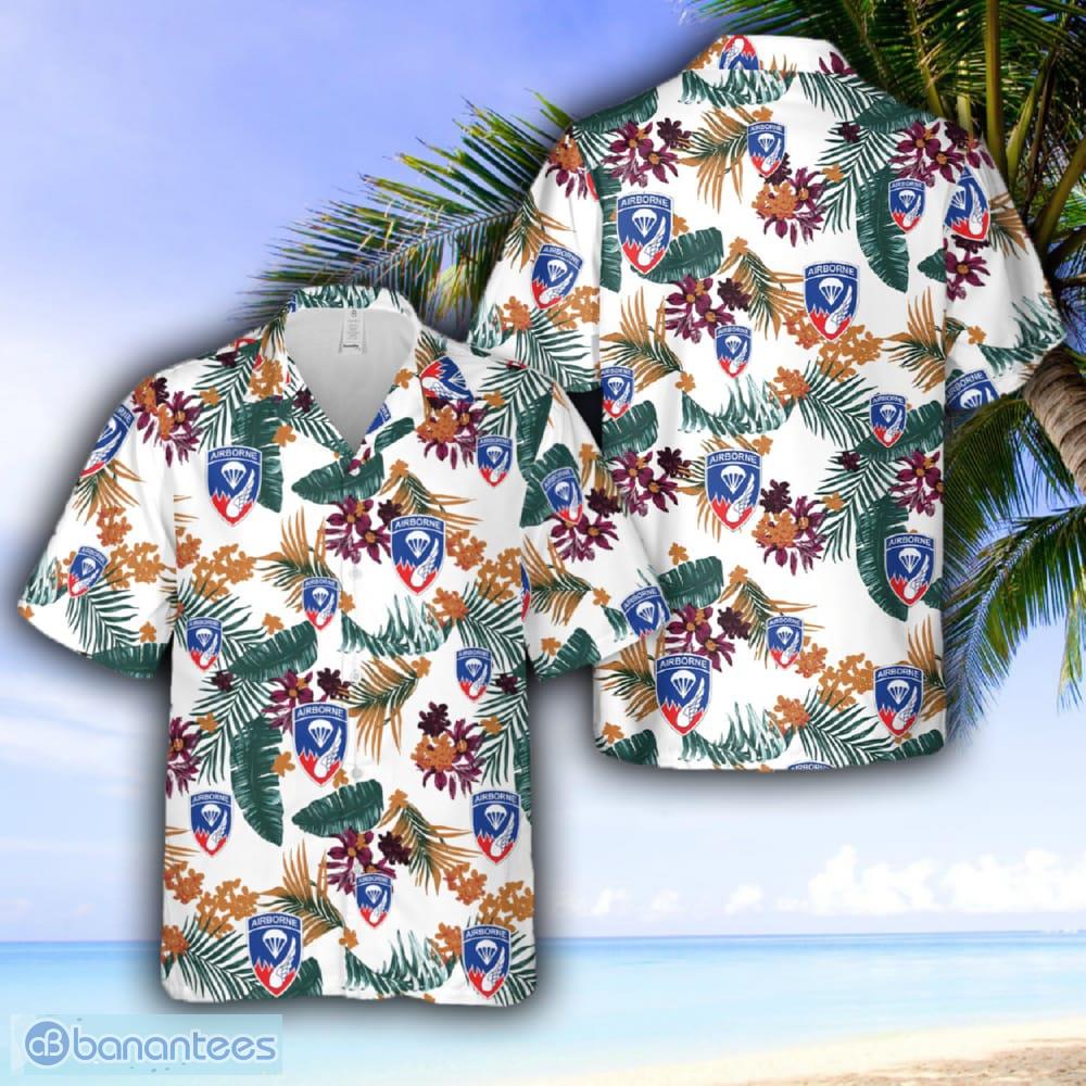 US Army 187th Airborne Regimental Combat Team Hawaiian Shirt Tropical ...