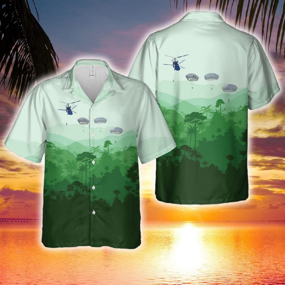 US Army Paratroopers Jump from a CH-47 Chinook Helicopter Onto Bunker ...