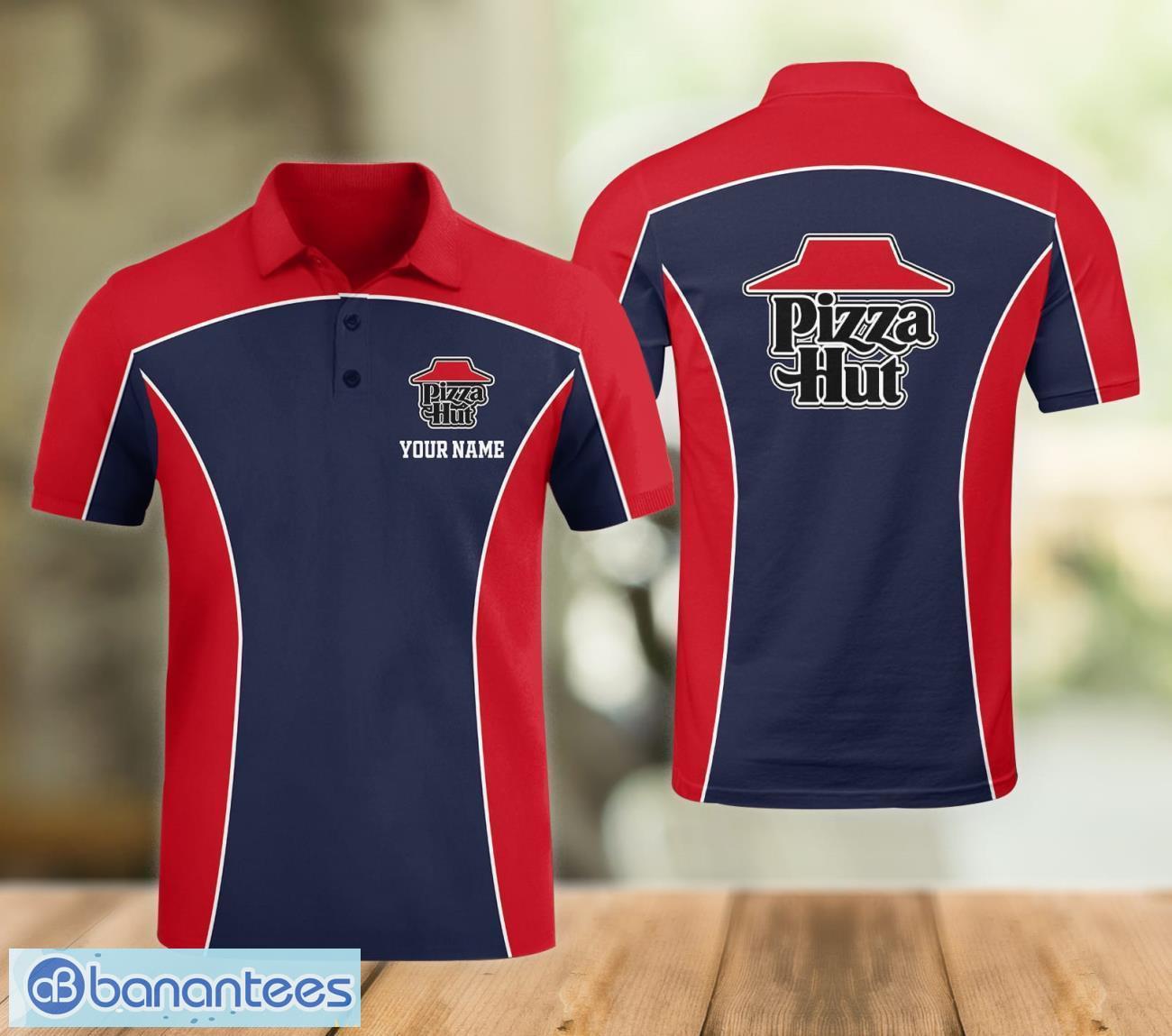 Custom Name Pizza Hut Polo Shirt Pizza Hut Lover Gift - Banantees