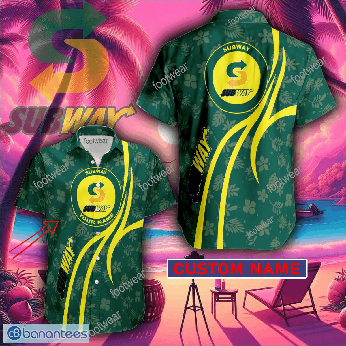 Custom Name Subway Hawaiian Shirt New Logo Brand For Men Women Gift ...
