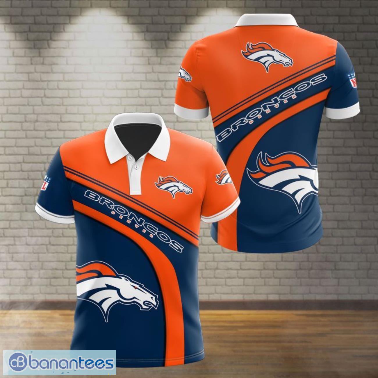 Denver Broncos 3D Polo Shirt Men Gif Father's Day Gift - Banantees