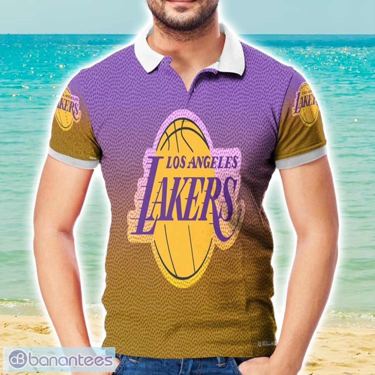 Los Angeles Lakers Emblem V61 3D Polo Shirt Design For Sport Fans ...