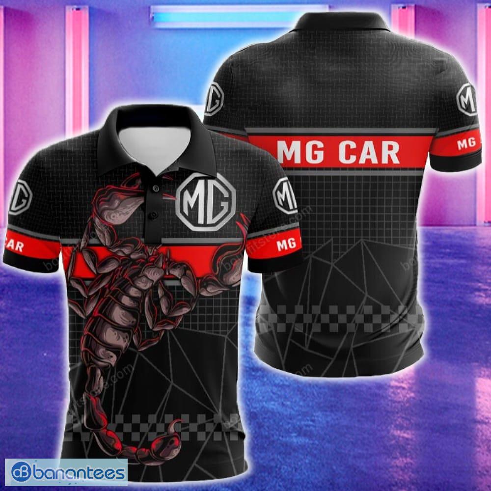 MG Car 3D Polo Shirt Golf Pattern Scorpion Gift For Men Women Fans ...