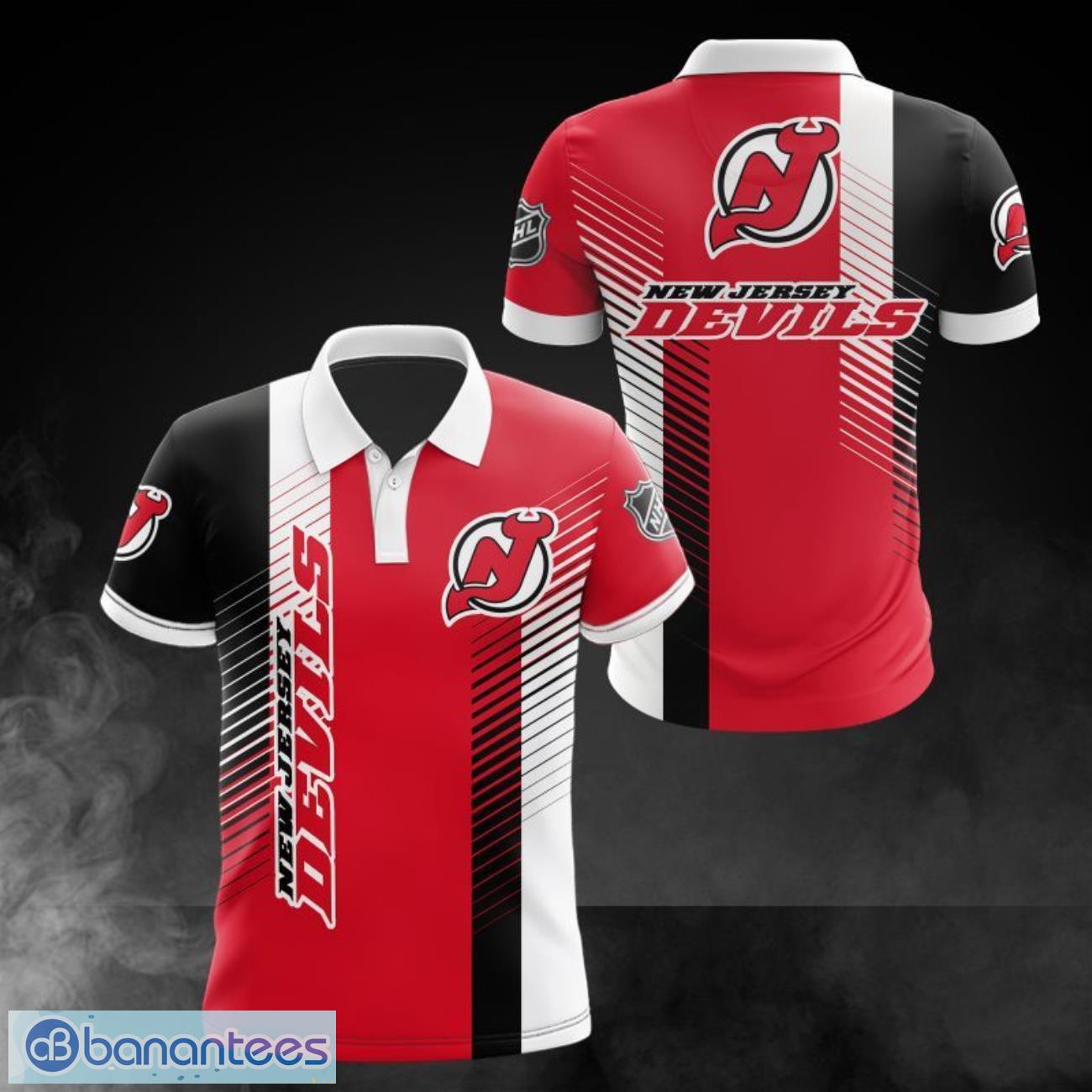 New Jersey Devils 3D Polo Shirt Men Gif Father's Day Gift - Banantees